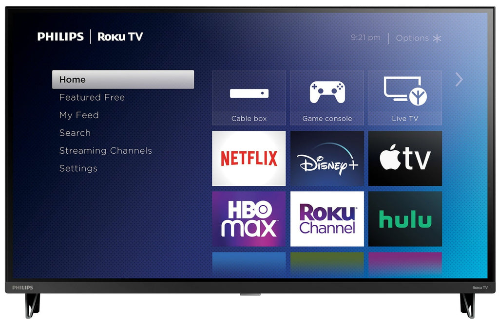 Philips 32" Class HD (720P) Smart Roku Borderless LED TV (32PFL6452/F7 ...