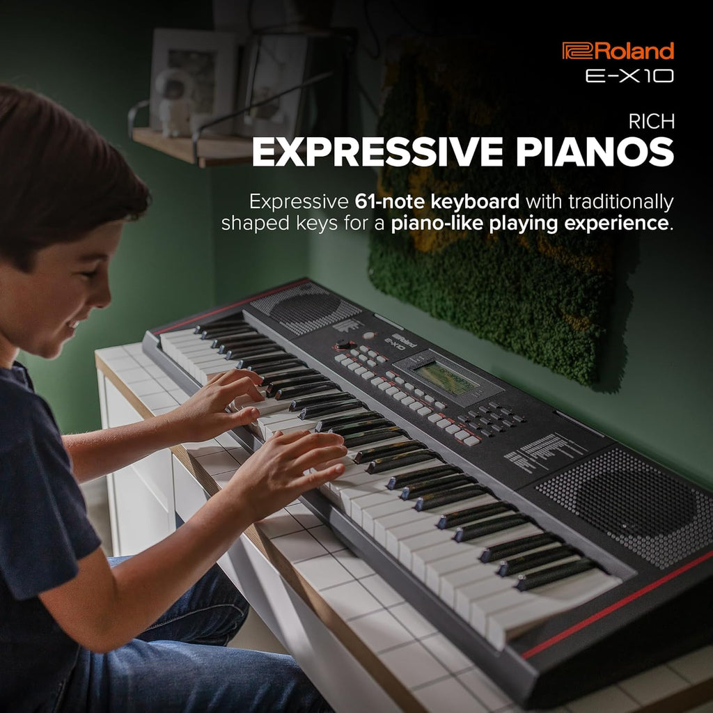 Roland E-X10 Arranger Keyboard with Music Rest – TVOUTLET.CA
